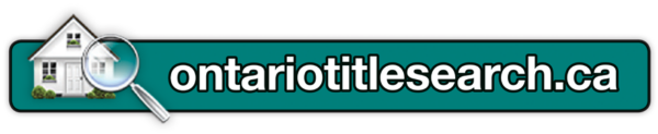 Ontario Title Search - Land Registry and Land Title Search in Ontario ...